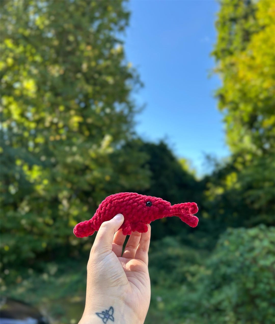 Handmade Crochet Red Shrimp Plushie: Amigurumi Toy - Etsy