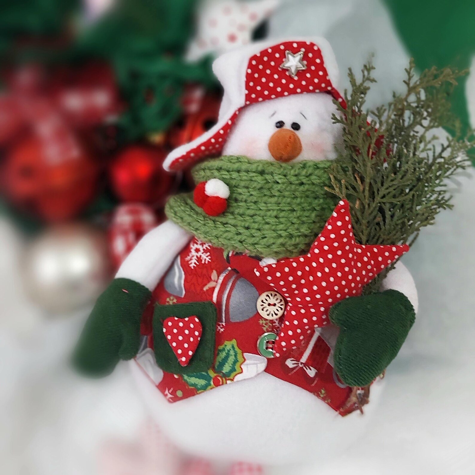 Christmas Snowman Plush Sewing Pattern: DIY New Year Gift (PDF Pattern ...