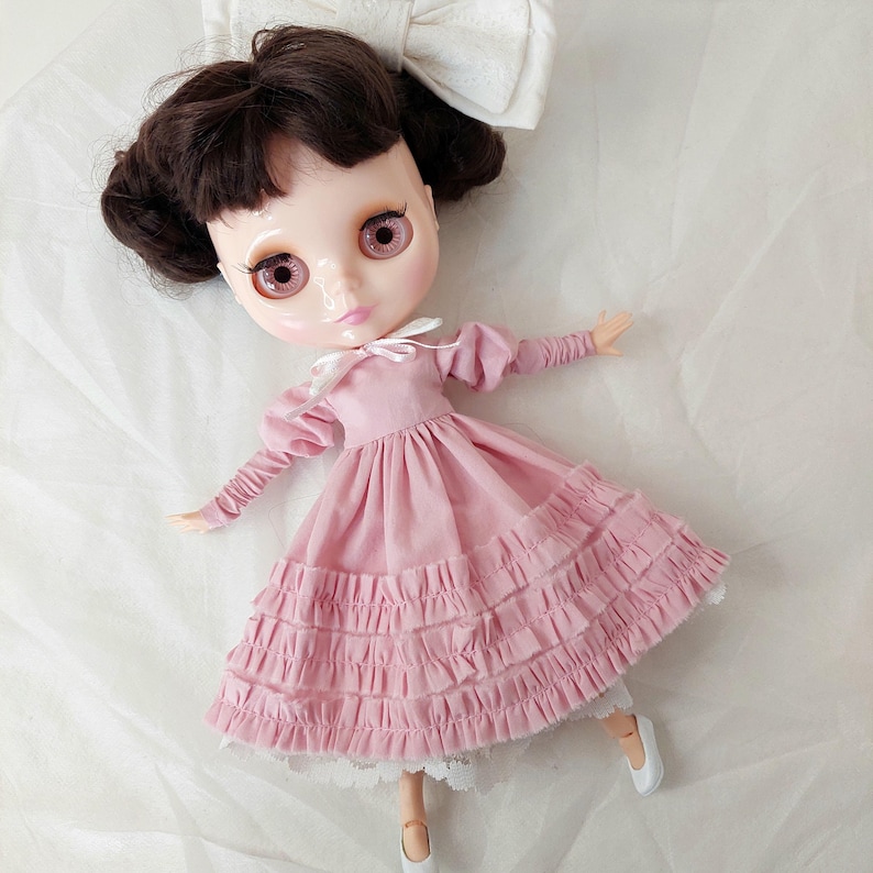 Blythe Doll Gothic Dress 3 Piece Set PDF Pattern: Detachable Collar ...
