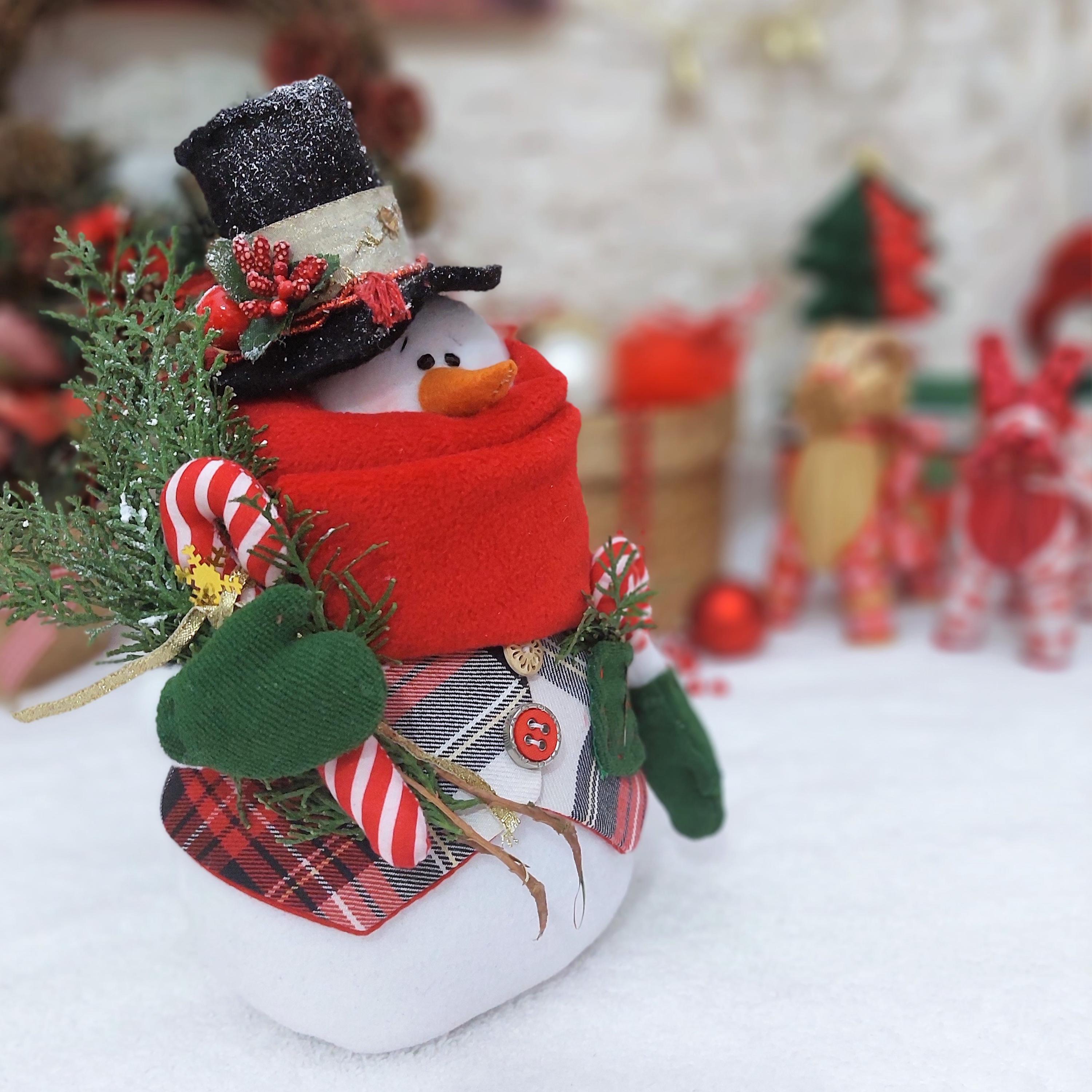 Christmas Snowman Plush Sewing Pattern: DIY New Year Gift (PDF Pattern ...