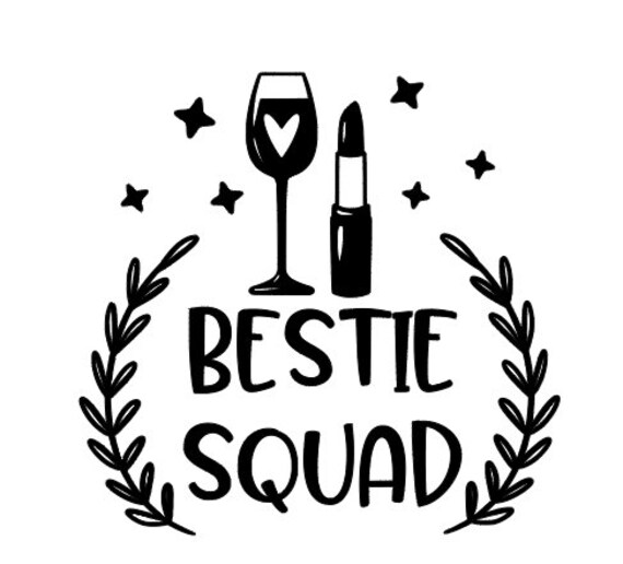 Permanente Bestie Squad Decal Cut From Permanent Siser Vinyl | Etsy