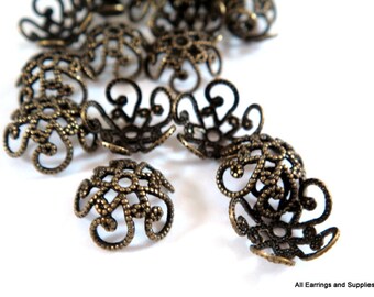 Fancy Bead Caps | Etsy