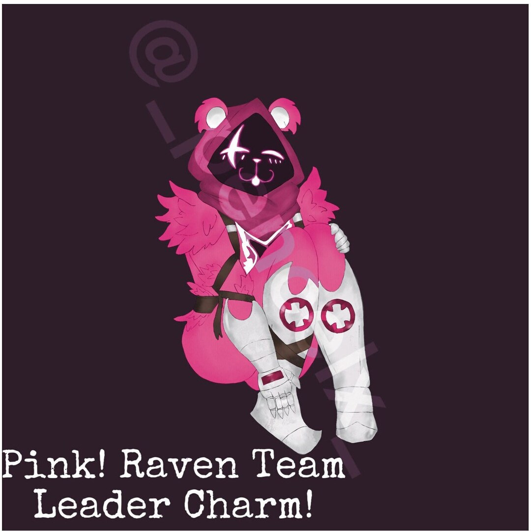 Pink Raven Team Leader/2.563.5mm/acrylic Keychain/charm - Etsy