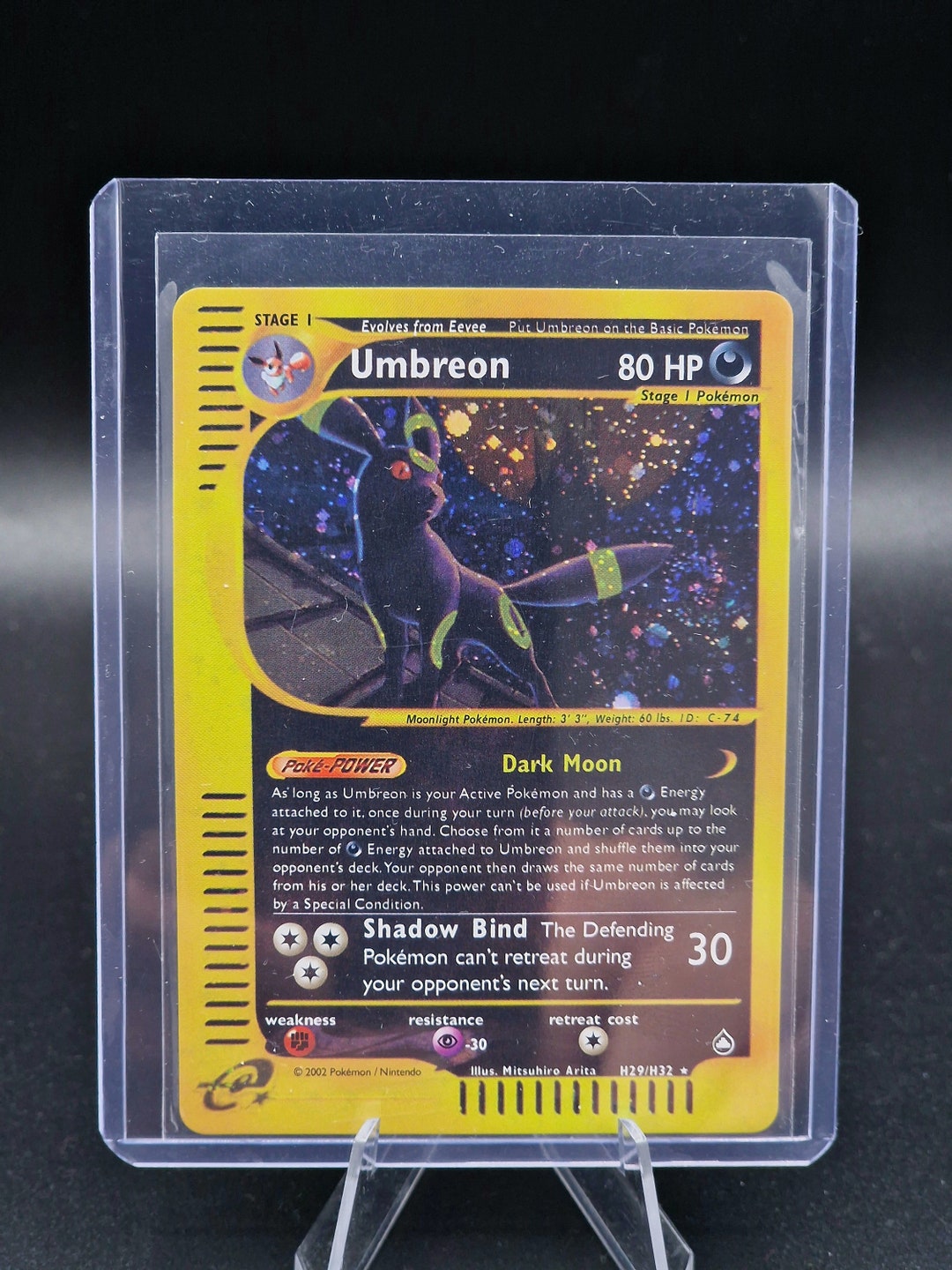 Umbreon H29/H32 Skyridge Custom Proxy High Quality Pokémon Card - Etsy