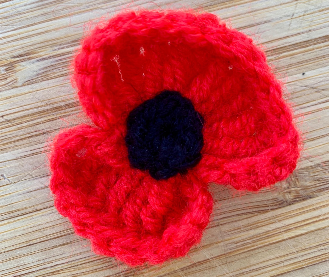 Remembrance Day Poppy Crochet Pattern - Etsy UK
