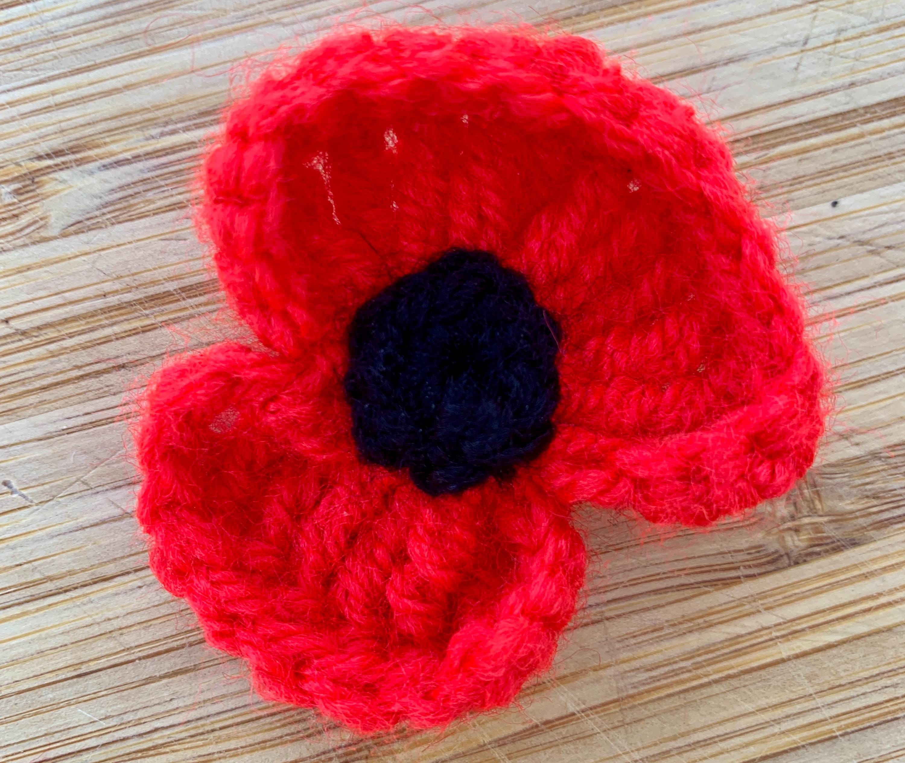 Remembrance Day Poppy Crochet Pattern - Etsy UK