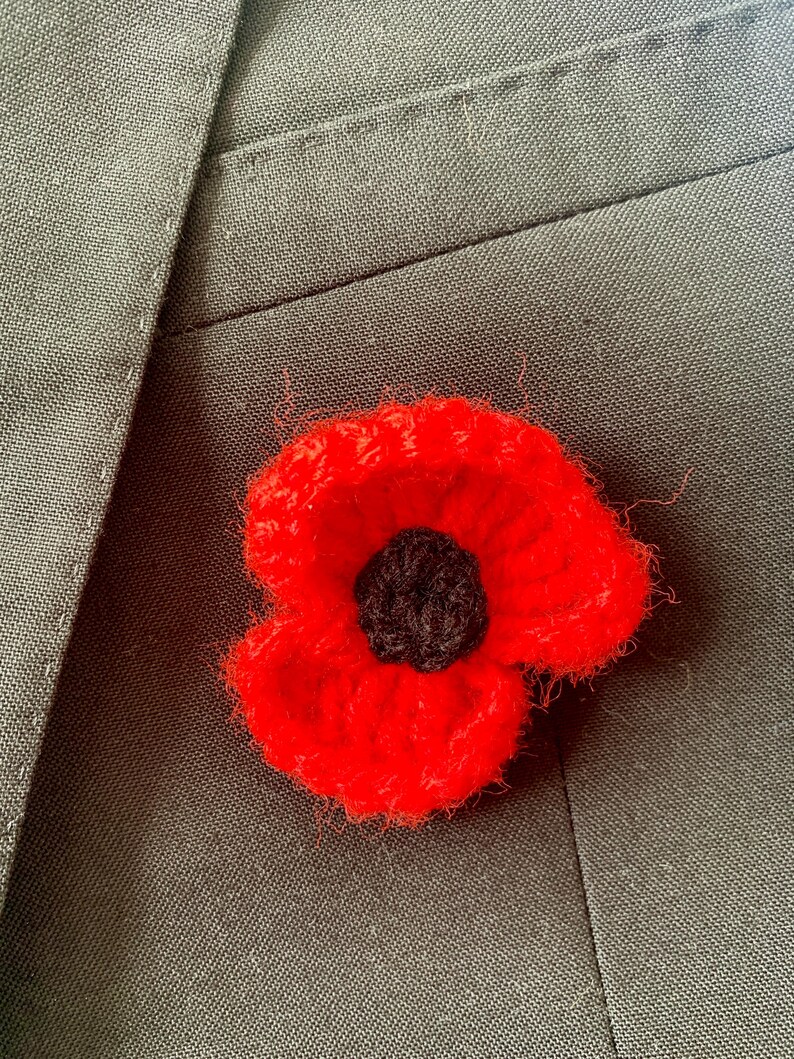 Remembrance Day Poppy Crochet Pattern - Etsy UK