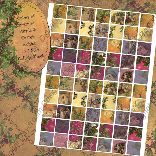 Christmas Inchies - Etsy