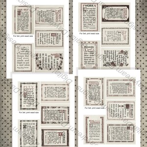 Instant Download Printable Project Life Size Journal Quotes Quote Cards ...