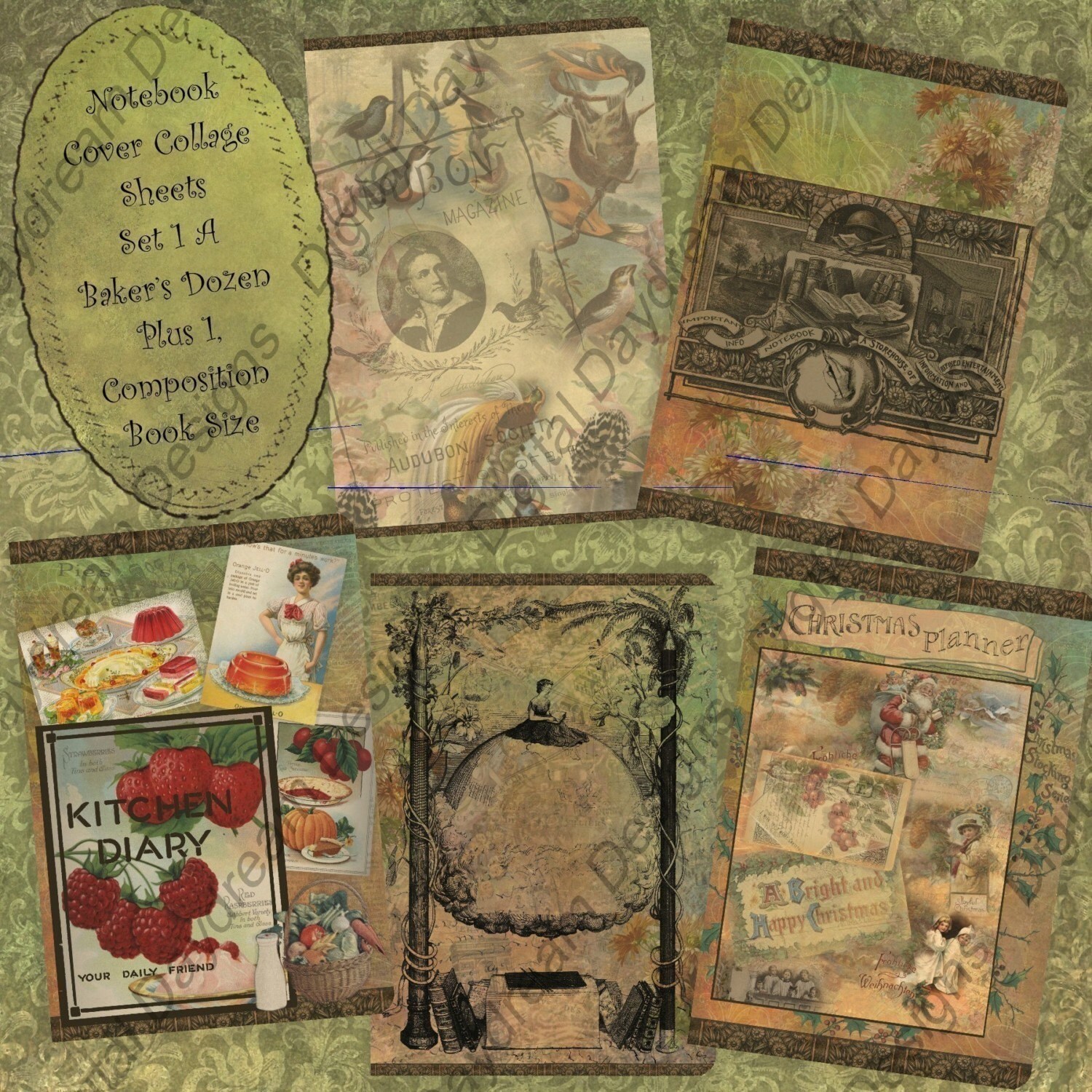 Instant Download Digital Printable DIY Kit Composition Book - Etsy