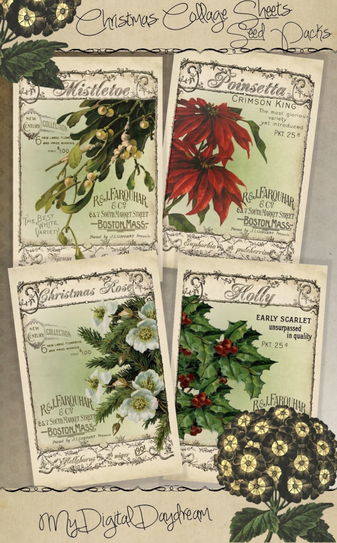 Instant Digital Download Printable Christmas 6 X 4 and 3 X 2 Collage ...