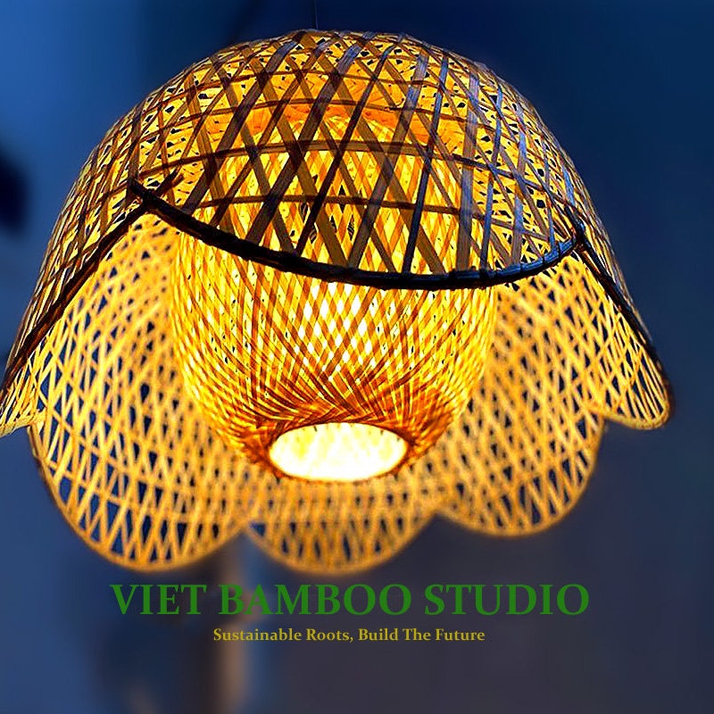 Bamboo Lighting Fixtures - Etsy