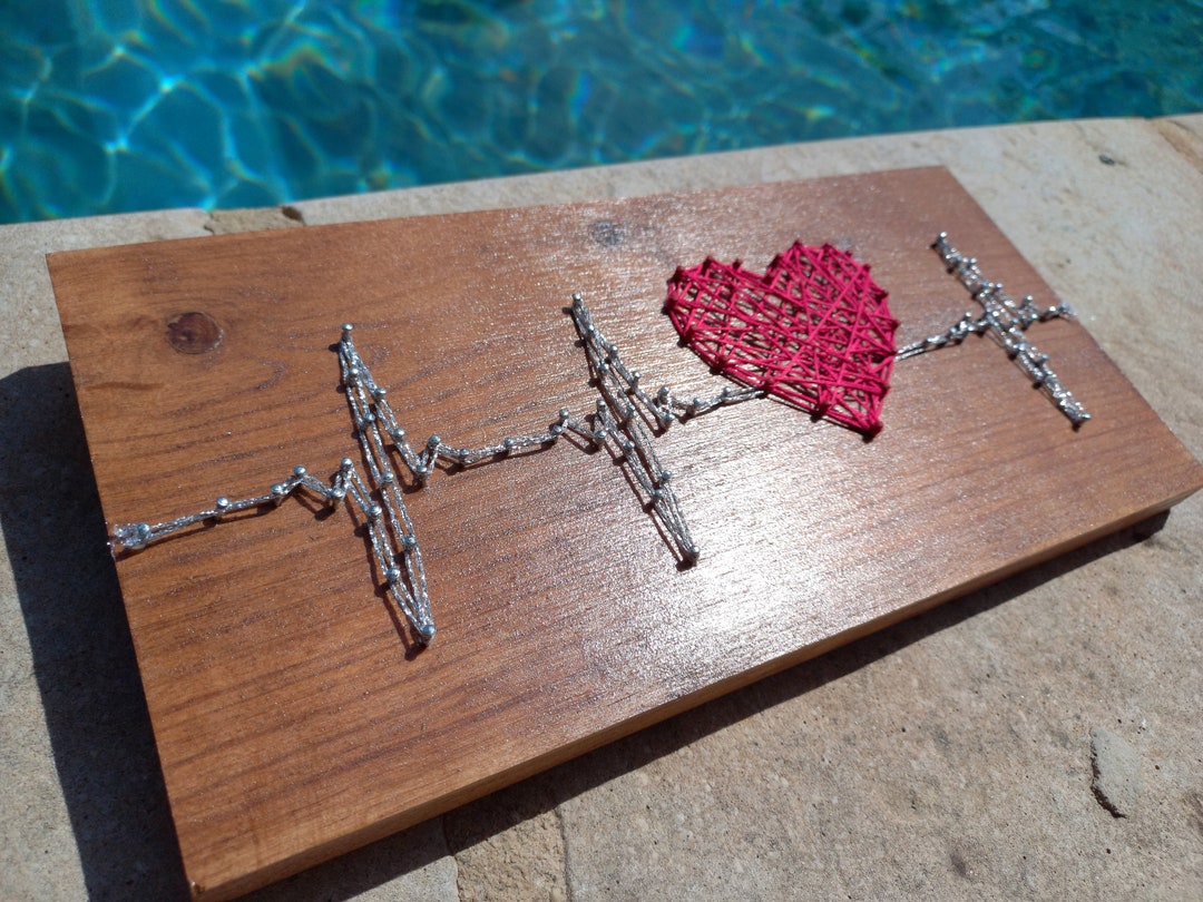 Heart String Art Painting - Etsy