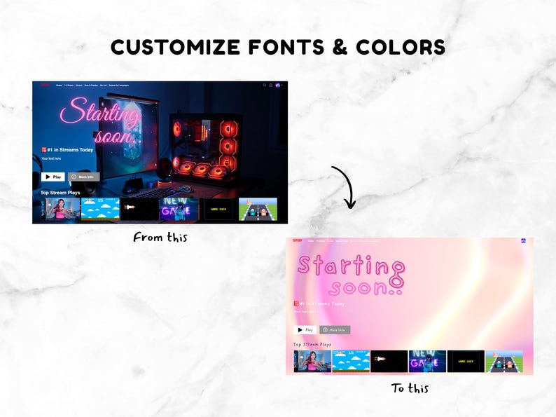 NETFLIX Twitch Stream Scenes Overlay Animated - Start, Be Right Back ...