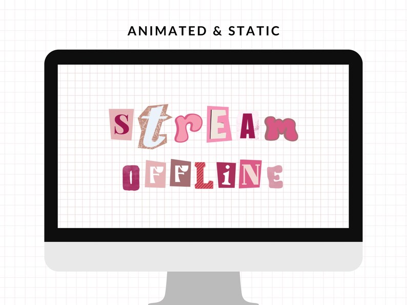 Scrapbook Stream Scenes Animated Twitch Overlay - Start, Be Right Back ...