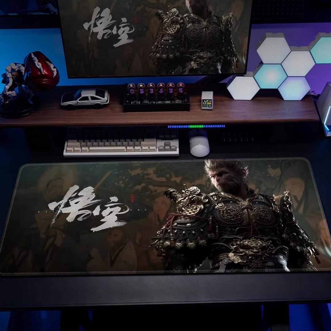 Black Myth Wukong, Mouse Pad, Chinese Mythological Story, Support ...