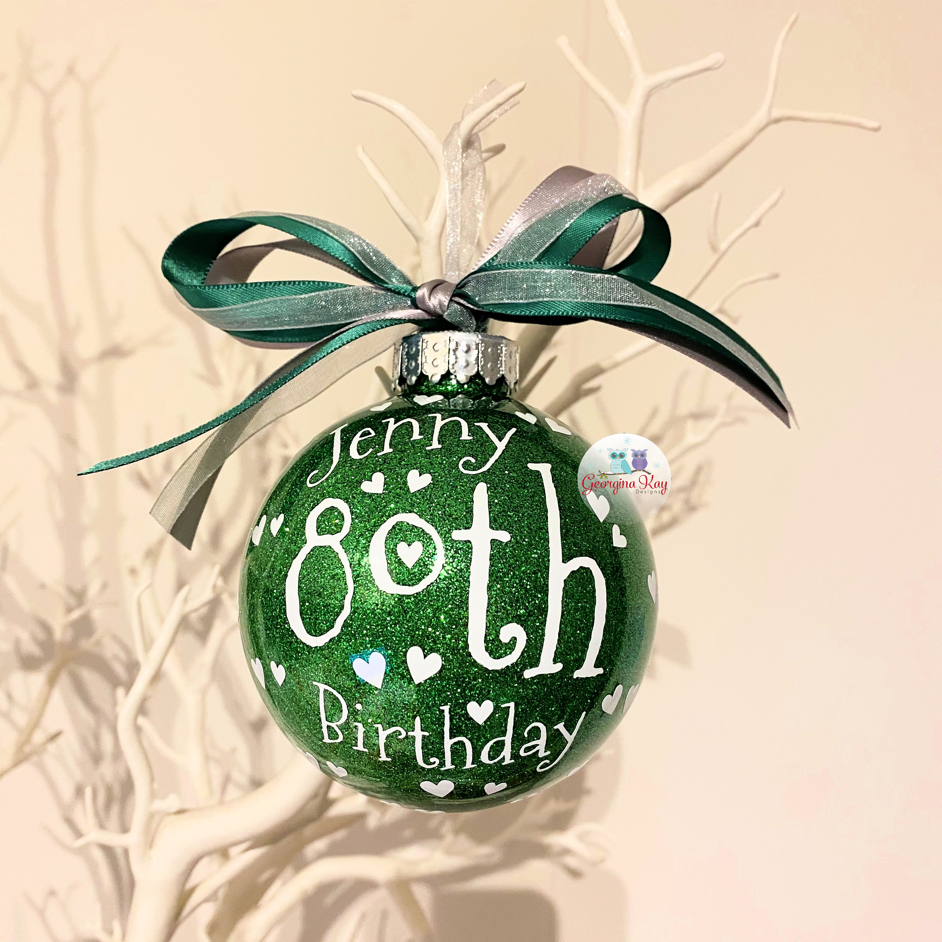 Personalised Birthday Bauble 40th 21st 18th 16th 50th - Etsy UK