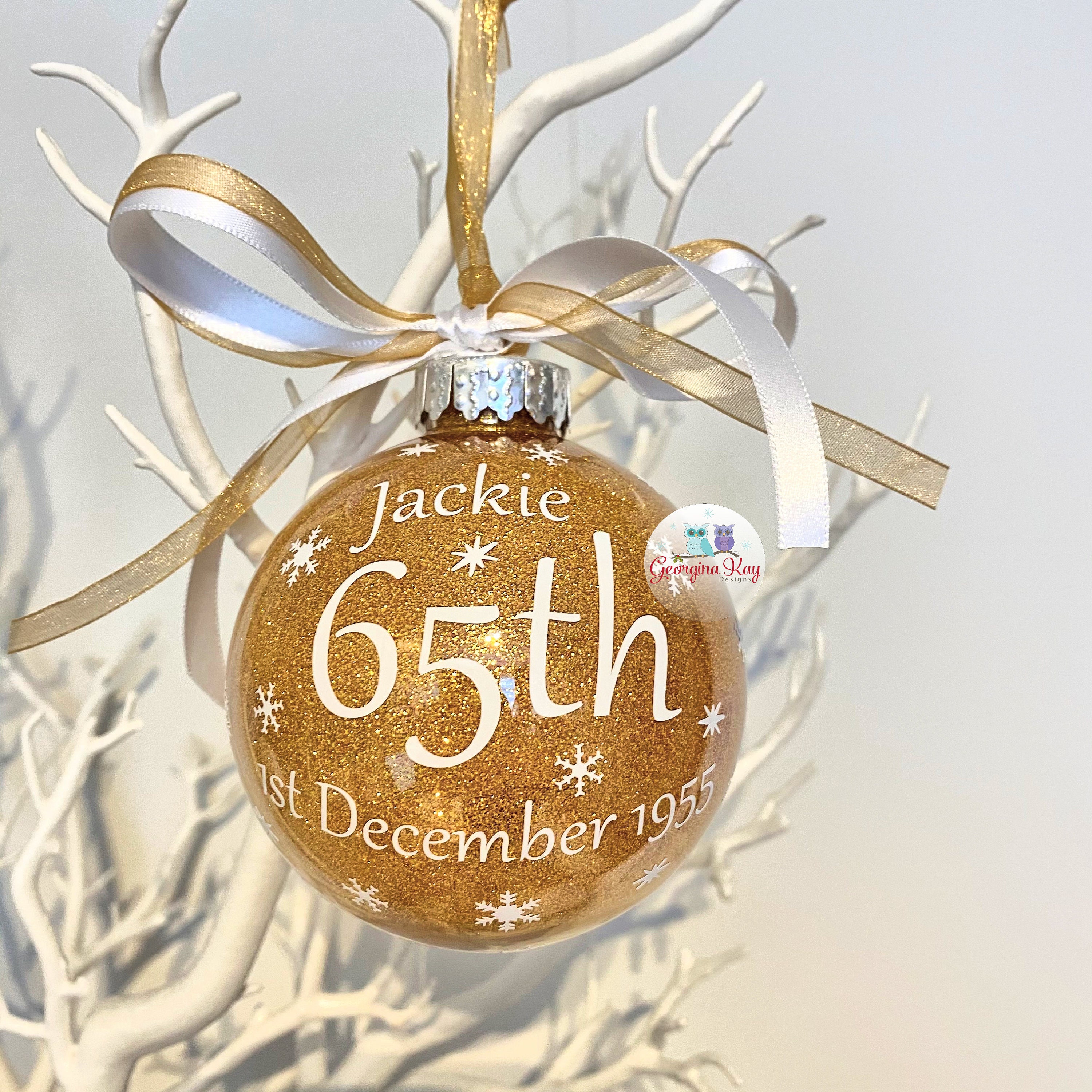 Personalised Birthday Bauble 40th 21st 18th 16th 50th - Etsy UK