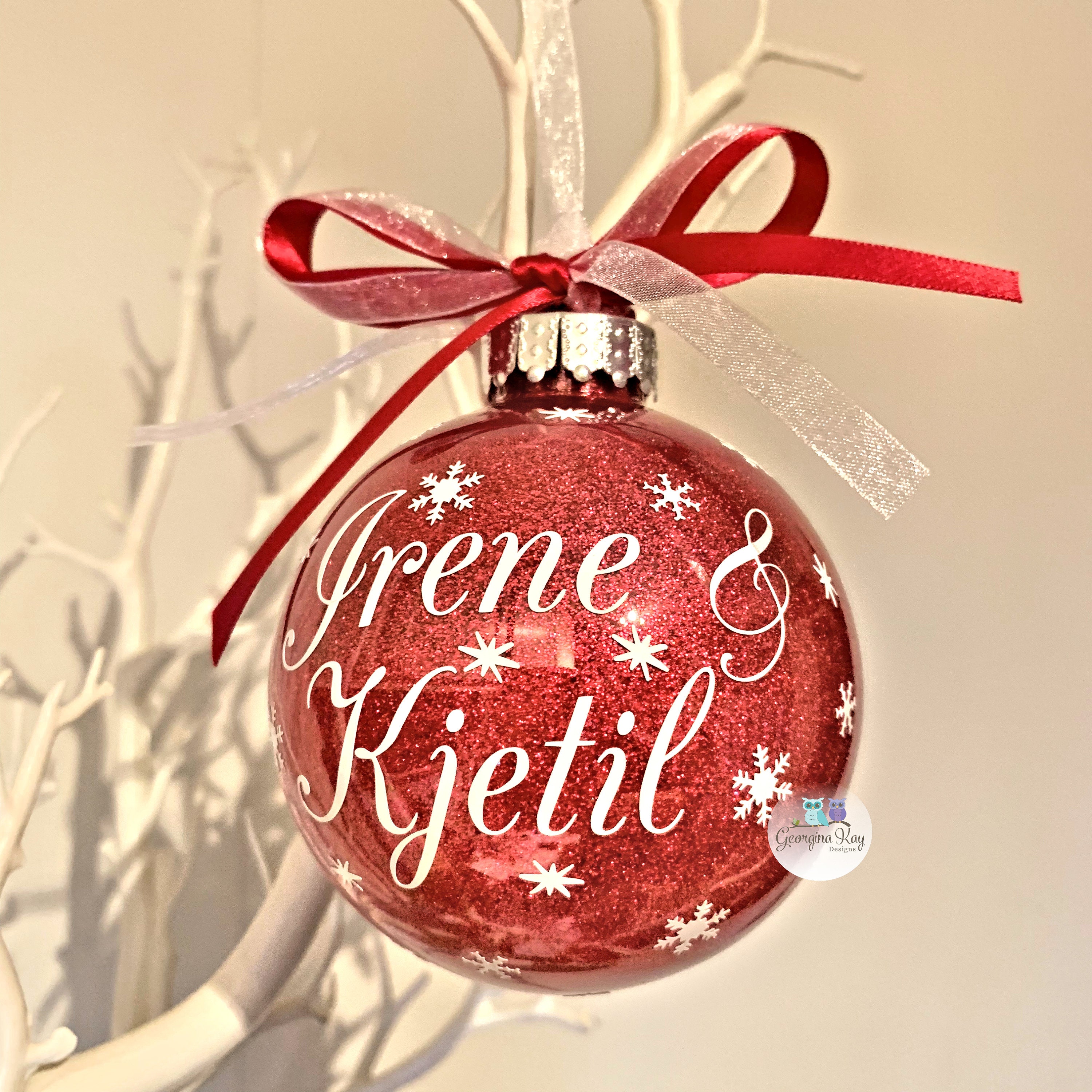 Personalised Bauble Christmas Bauble Couple Bauble Gift for | Etsy