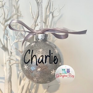 Personalised Bauble, Christmas Bauble, Name Bauble, Christmas Gift ...