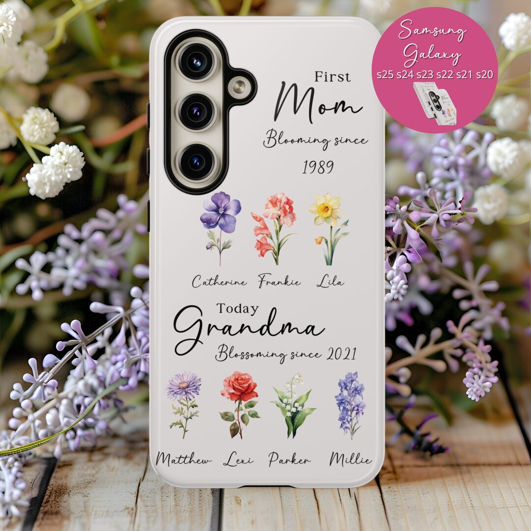 Custom Grandma Gift Samsung Phone Case Mothers Day Gifts Nana Birthday ...