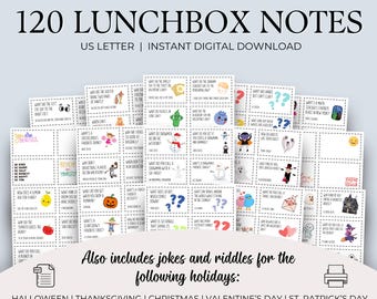 Lunch Box Jokes for Kids Lunchbox Notes Printable Lunchbox Notes Joke ...