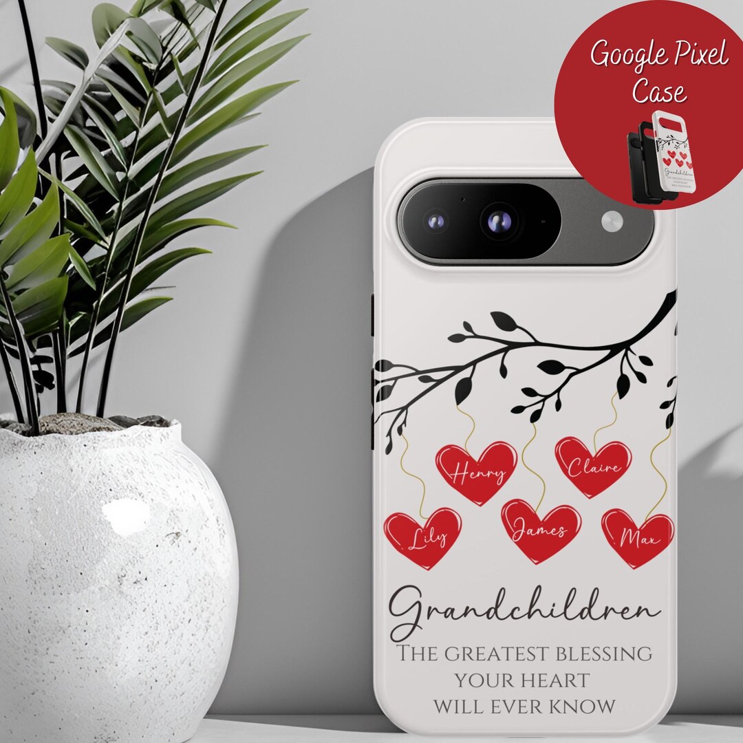 Custom Grandma Birthday Gift Google Pixel Phone Case Personalized Nana ...