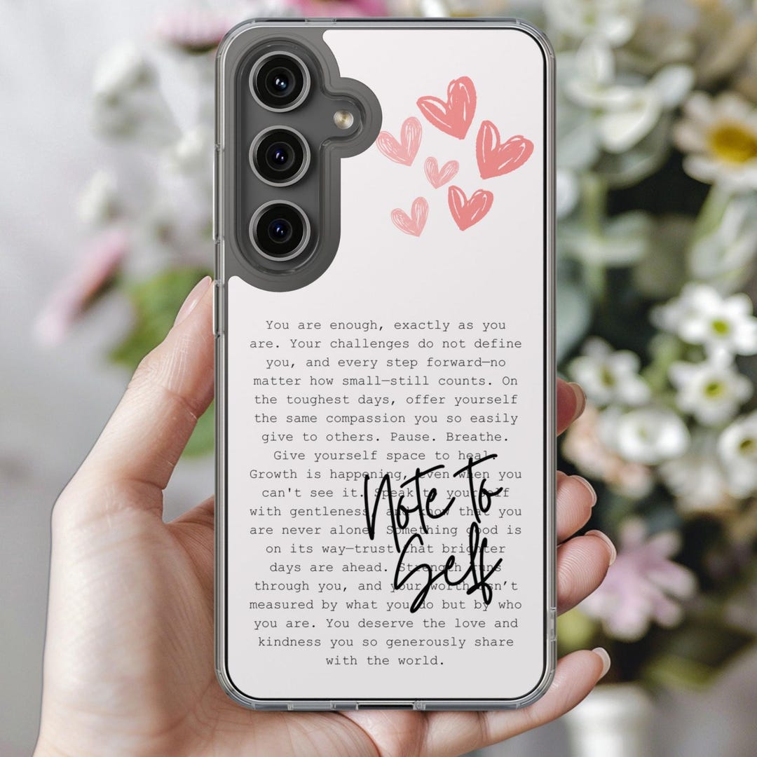 Positive Affirmations Samsung Galaxy Phone Case Mental Health Gift for ...