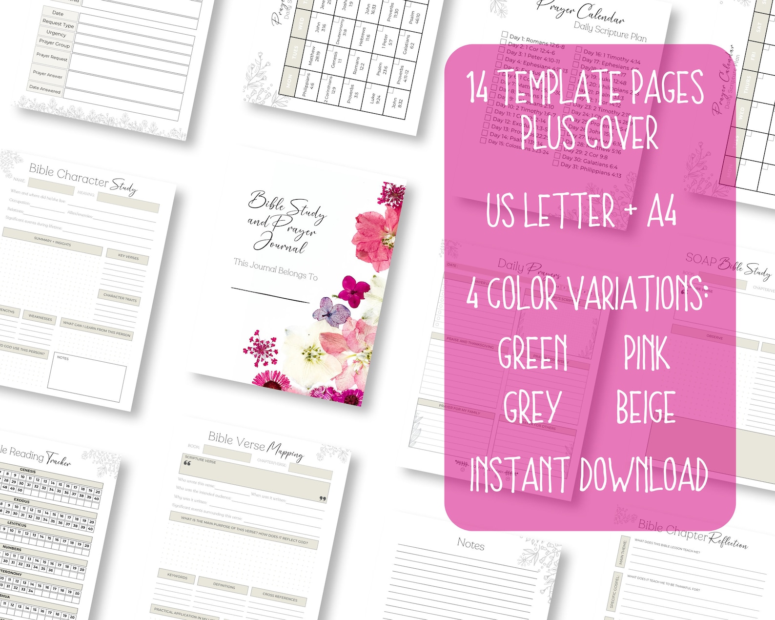 Bible Study Printable Template Bible Verse Mapping Printable PDF Bible ...