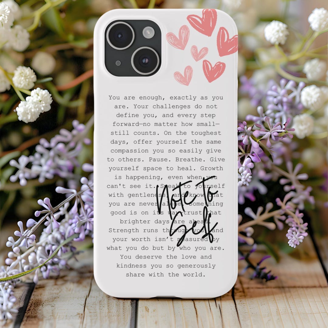 Positive Affirmations Phone Case Mental Health Gift for Her ...