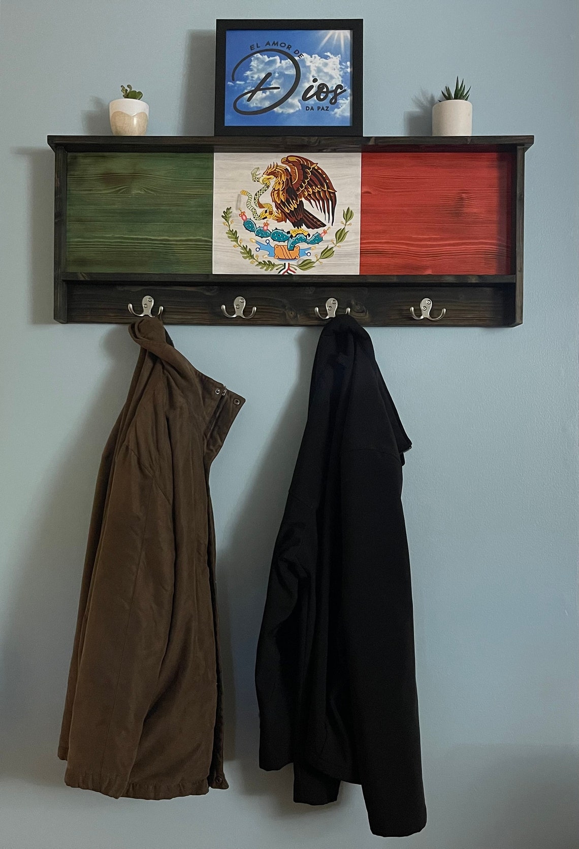 Mexico Coat Rack, Wood Coat and Hat Rack, International Coat Rack ...