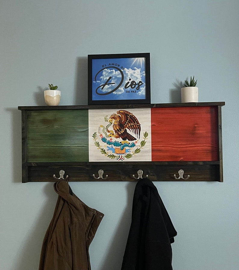 Mexico Coat Rack, Wood Coat and Hat Rack, International Coat Rack ...