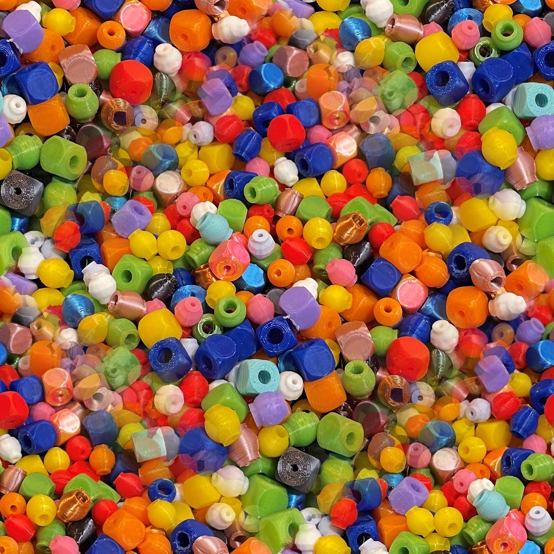 3D Printed Bead Soup 100+ Assorted 3D Printed Beads - Etsy