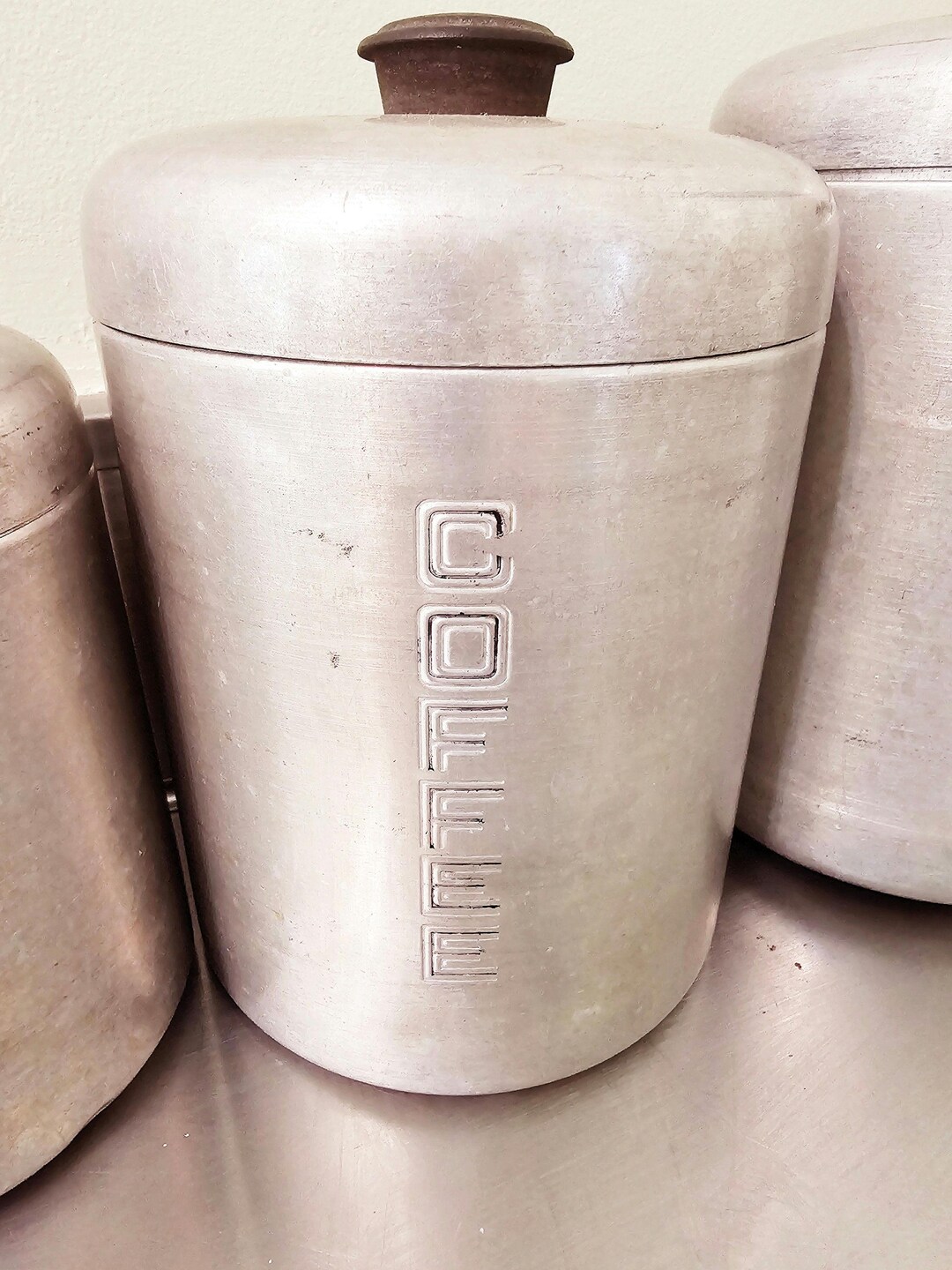 Set of 4 - Vintage Tin Containers - Etsy
