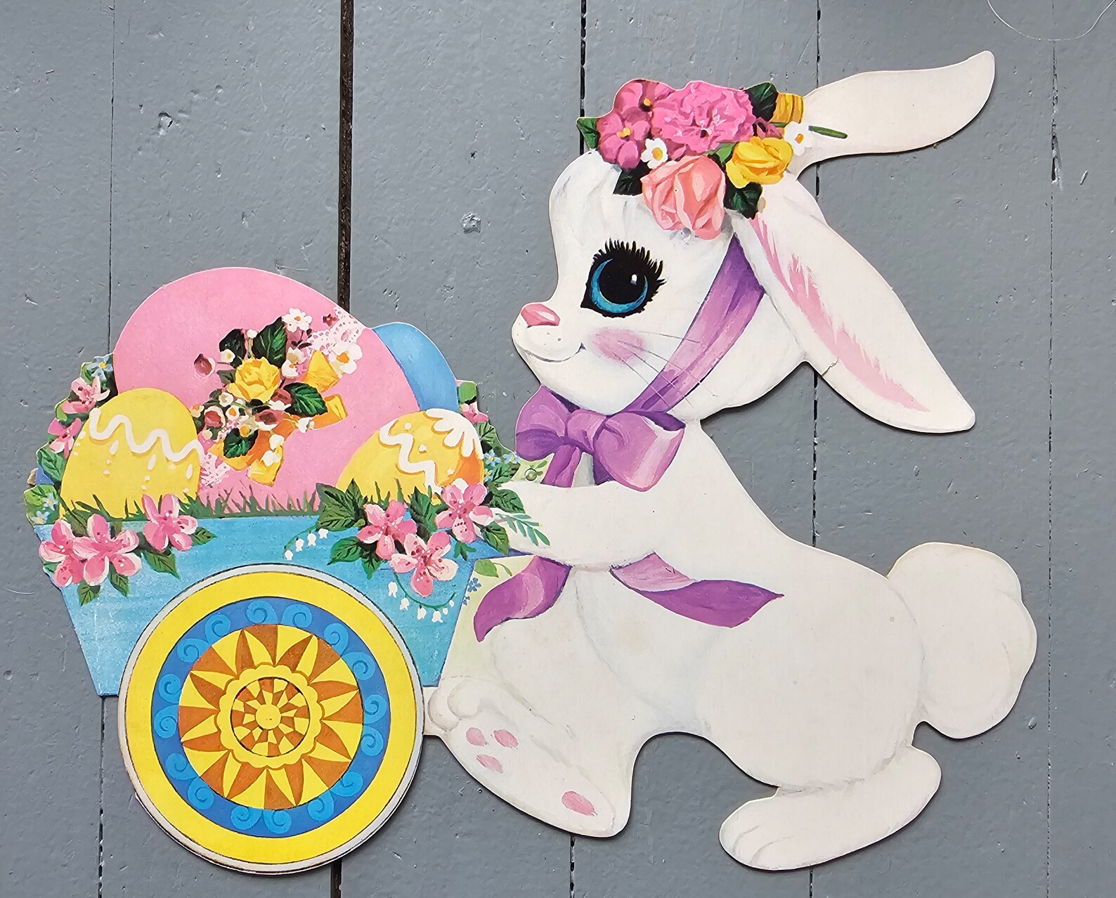 Set of 9 Vintage Cardboard Easter Decorations - Etsy