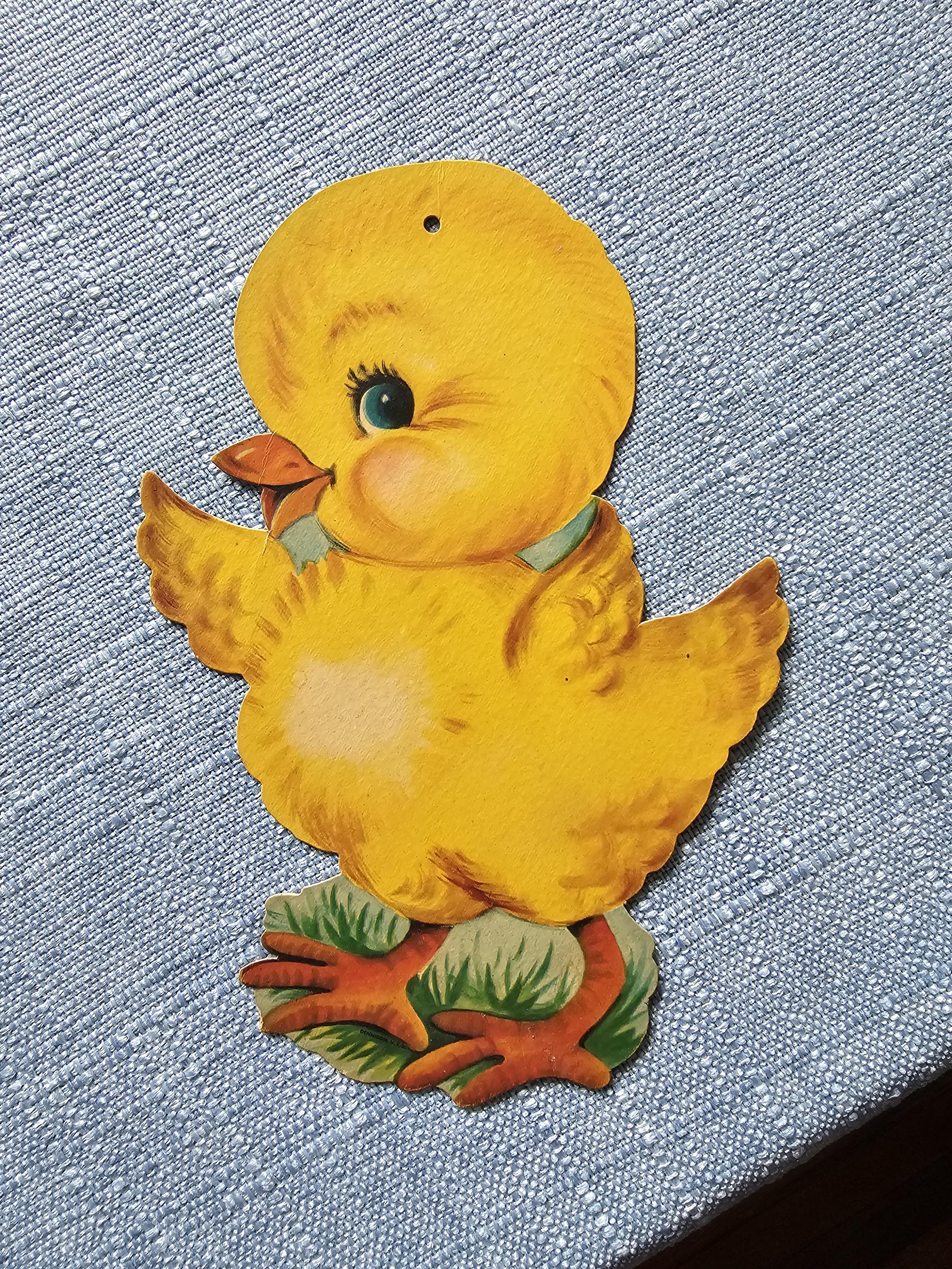 Set of 9 Vintage Cardboard Easter Decorations - Etsy