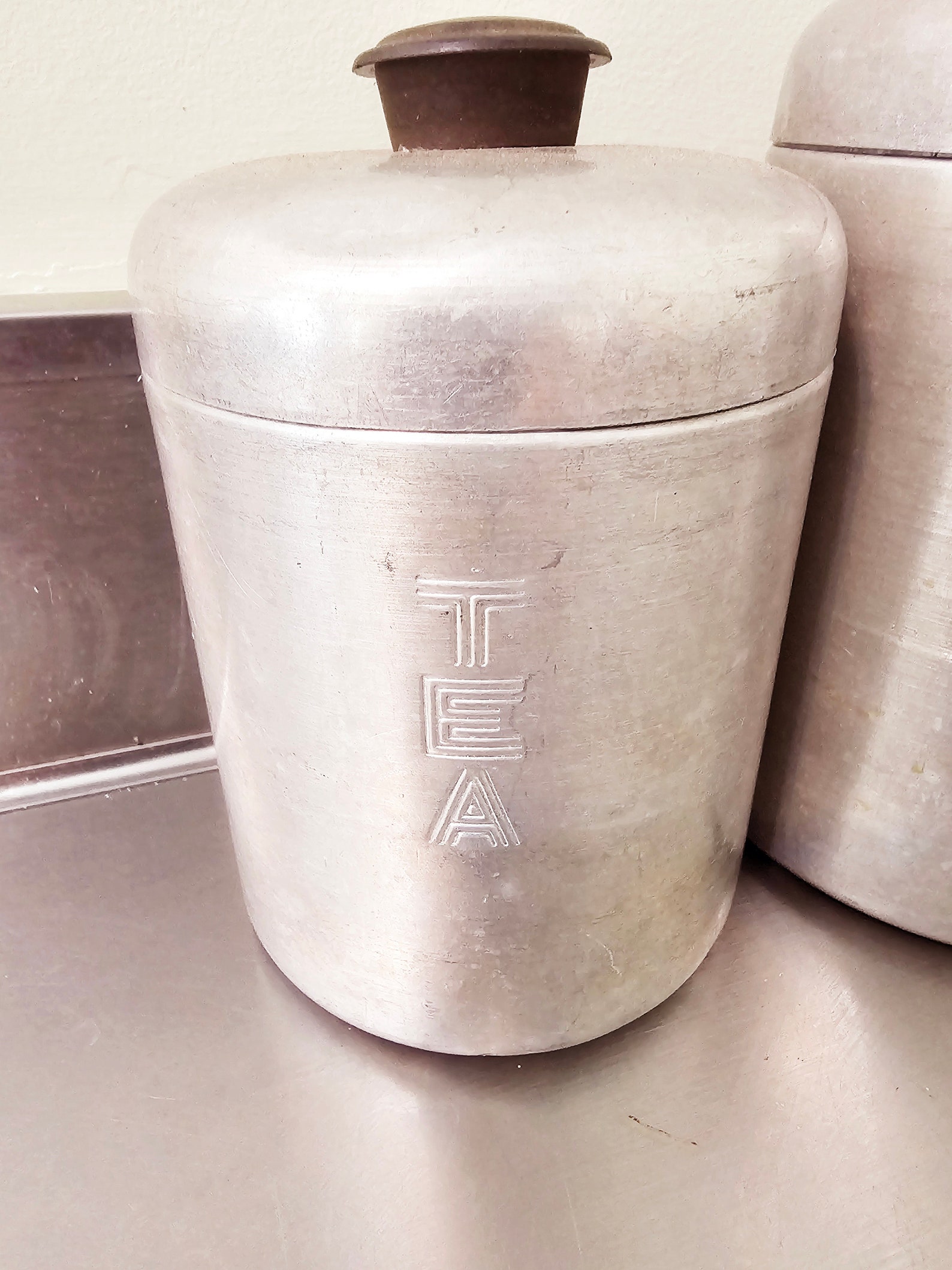 Set of 4 - Vintage Tin Containers - Etsy