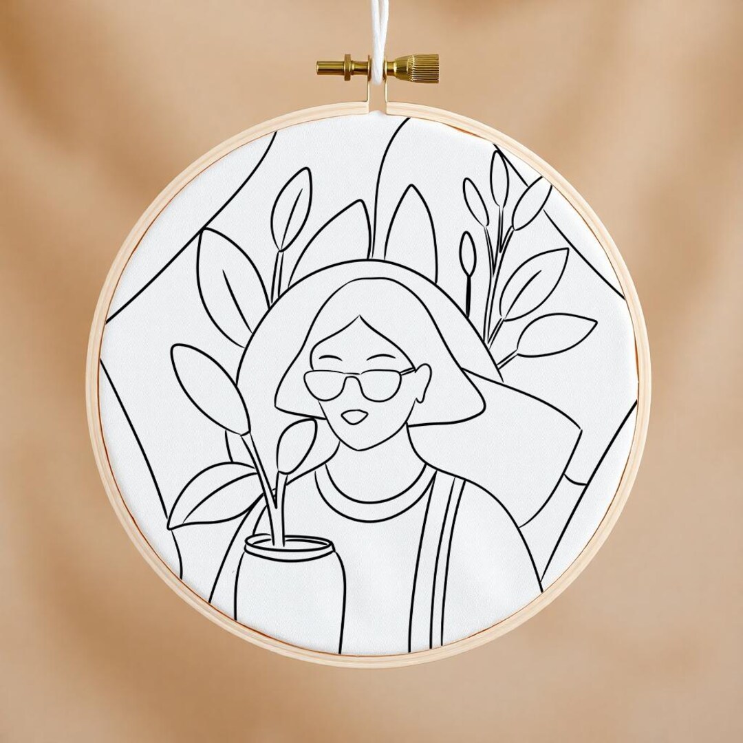 Embroidery Pattern PDF, Digital Template for Embroidery, DIY Home Decor ...