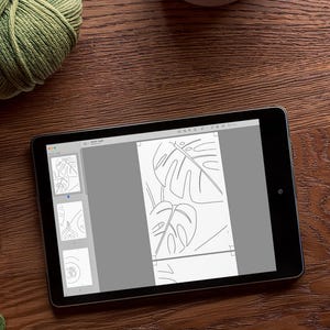 Yoga Punch Needle Pattern, Meditation Wall Art, Zen Home Decor ...