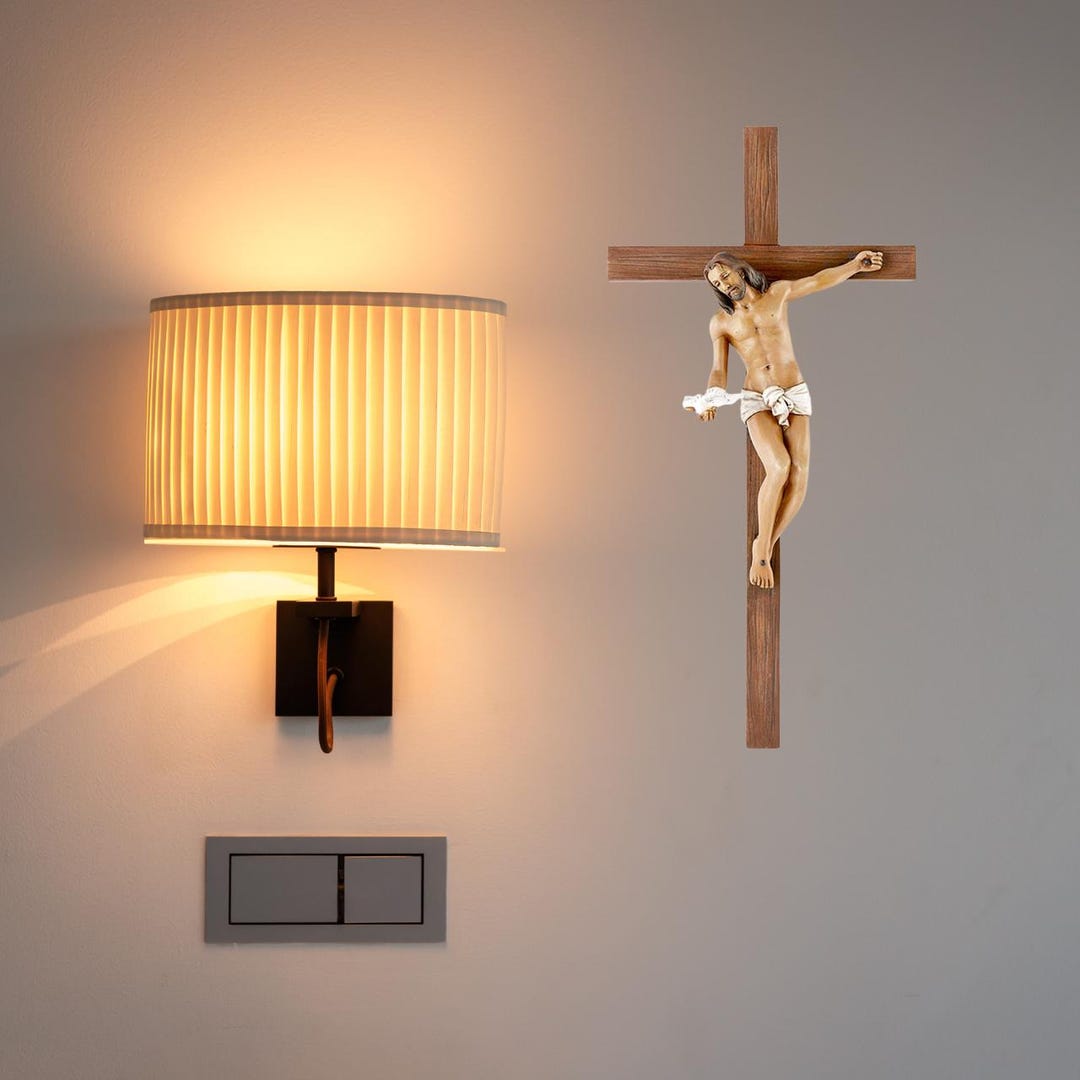 Wall Crucifix Depicting Gift of the Spirit. Catholic Cross Craft ...