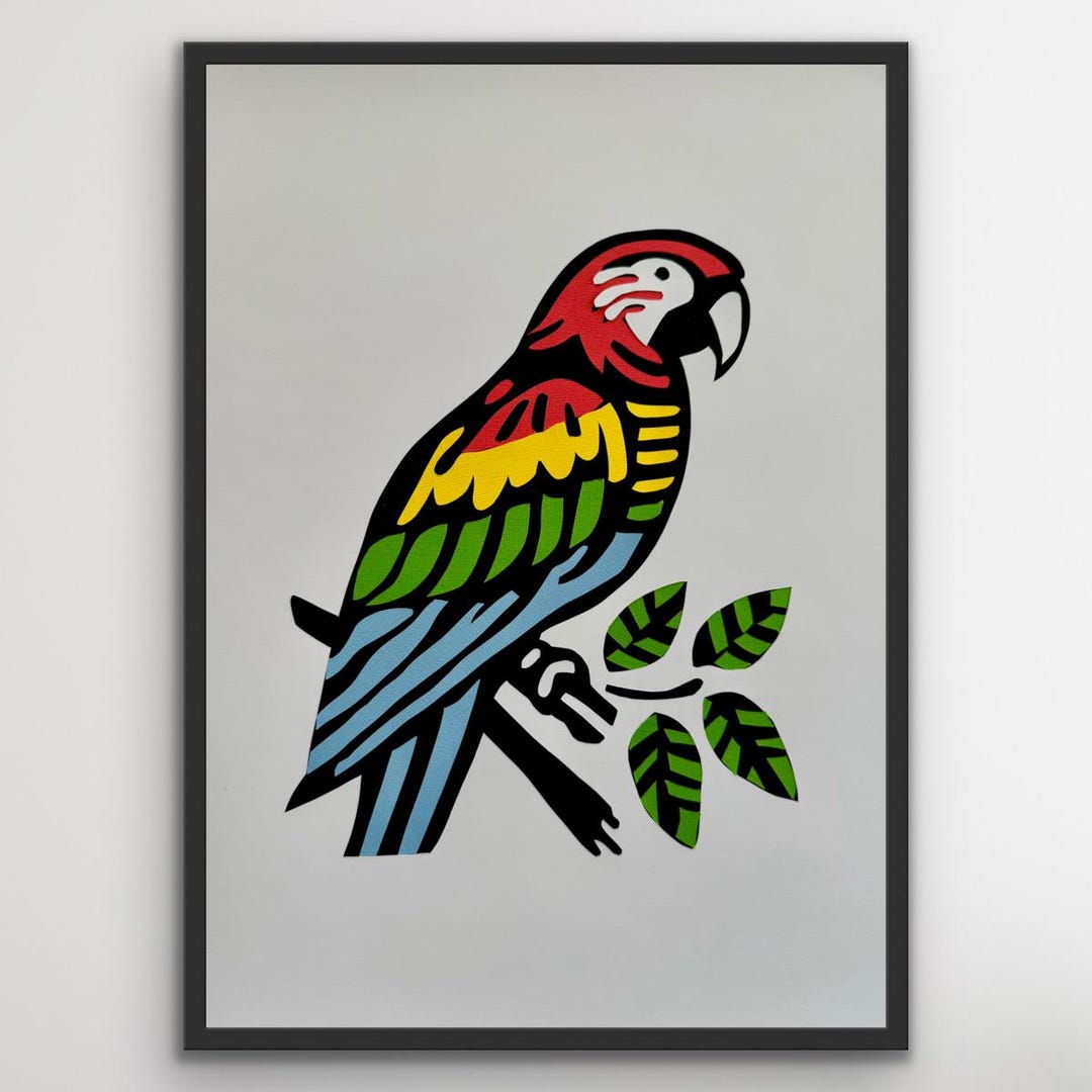 Handmade Original Signed Papercut Collage Art iago - Etsy