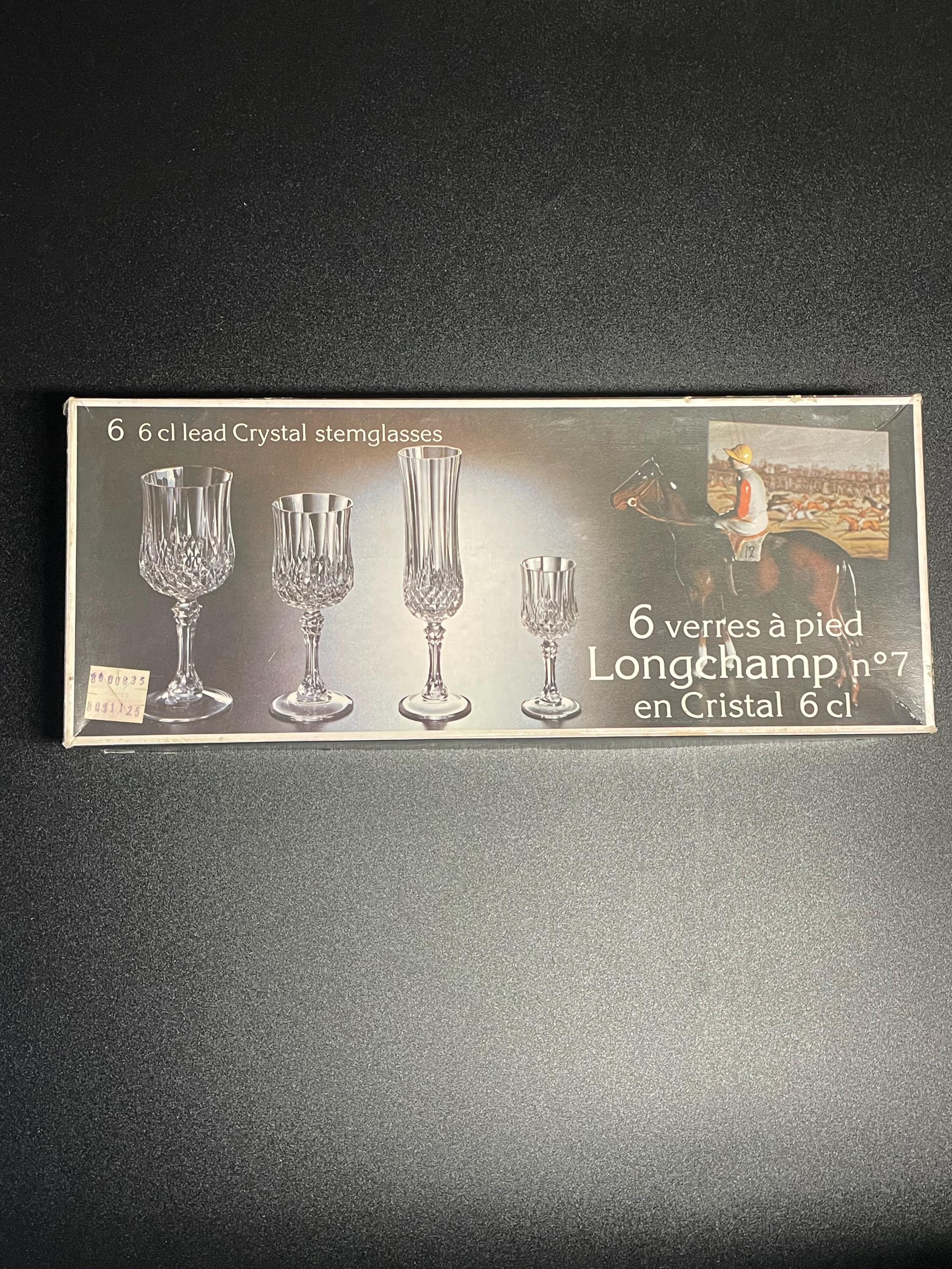 Vintage Cristal D’arques Longchamp 6 Cl Cordial Glasses, Stemware ...