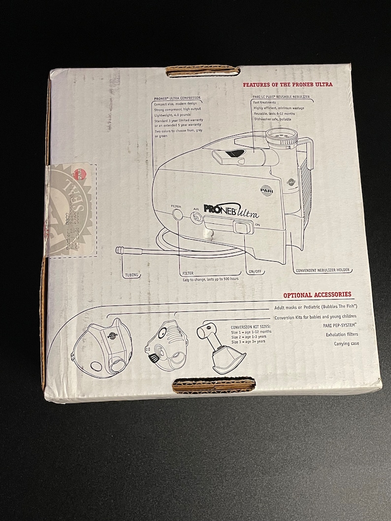 Pari Proneb Ultra, 85B0000, Compressor, Nebulizer System, Complete, New ...