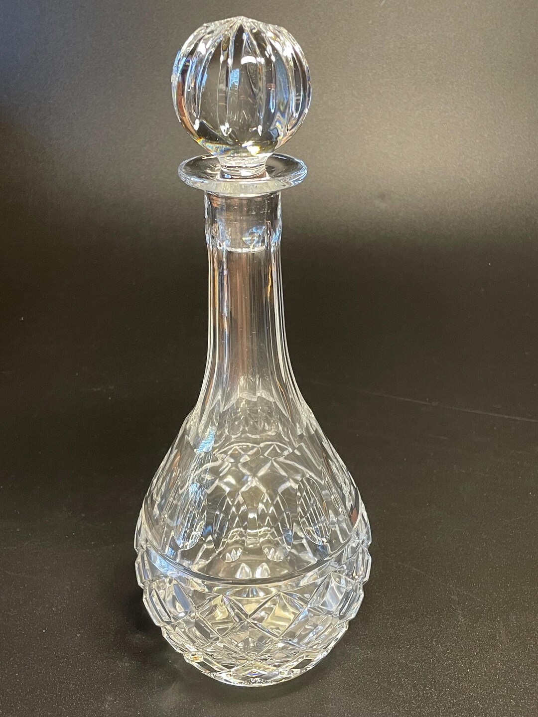 Vintage Towle, Lead Crystal (24%), Wine Decanter & Stopper, 13” Tall ...