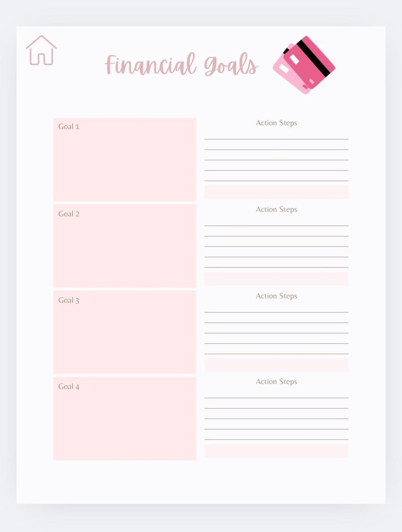 Pink Bow Undated Planner With Monthly Vision Boards, Daily, Weekly ...