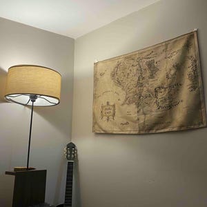 Lord of the Rings Middle Earth Map Wall Hanging,living Room Decor,extra ...