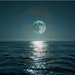 Bundle Pc/tablet Digital Wallpaper Moon Over the Ocean - Etsy UK