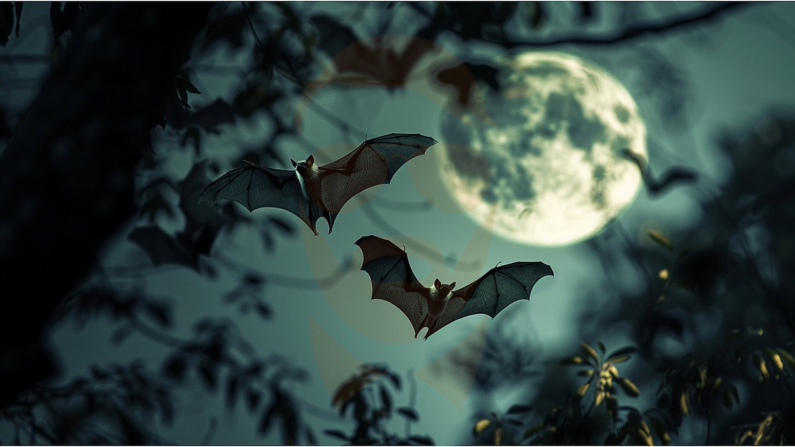 Bundle Pc/tablet Digital Wallpaper Bats at Night - Etsy