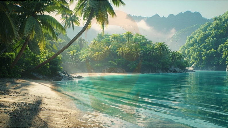 Bundle Pc/tablet Digital Wallpapers Tropical Beaches - Etsy