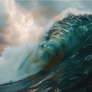 Bundle Pc/tablet Digital Wallpapers Barreling Waves - Etsy